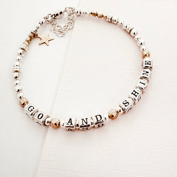 Graduation Bracelet –GO SHINE ON – HigherCallingBracelets.com