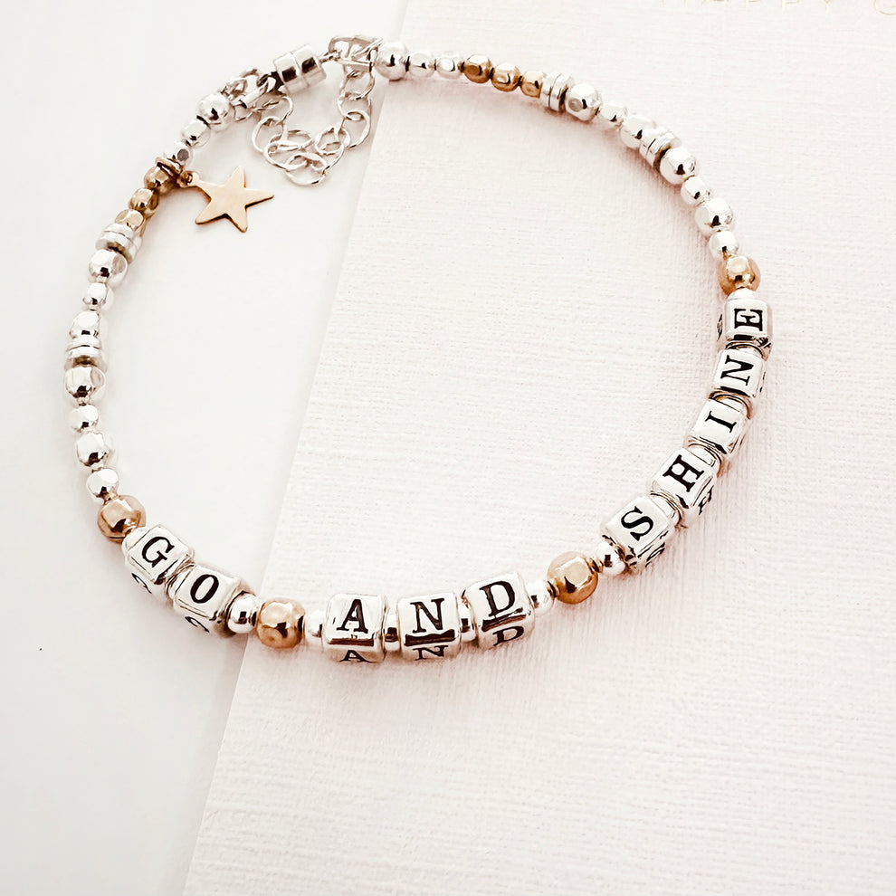 Graduation Bracelet –GO SHINE ON – HigherCallingBracelets.com