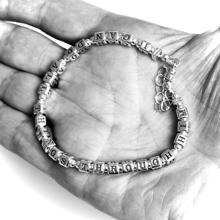 I Can Do All Things Through Him Phillippians 4:13 – HigherCallingBracelets.com